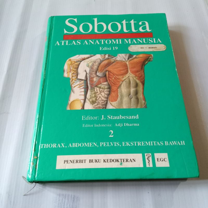 Jual SOBOTTA ATLAS ANATOMI MANUSIA EDISI 19 JILID 2 | Shopee Indonesia