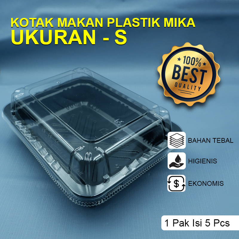Jual Kotak Plastik Mika Kue Brownies Kue Bolu Ukuran S Kecil 1 Bungkus ...