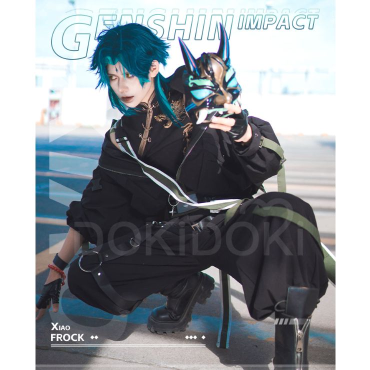 Jual IN STOCK Xiao Doujin Cosplay Game Genshin Impact Cosplay Costume ...