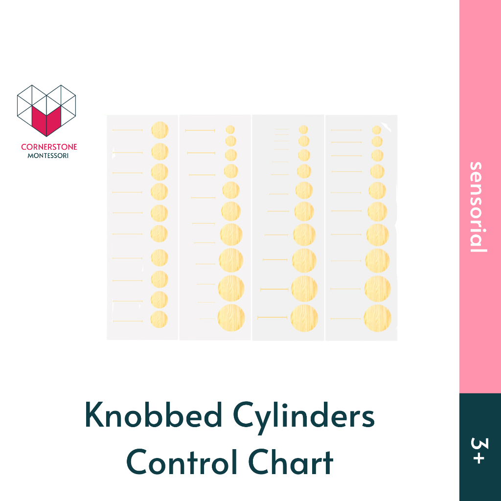 Jual Cornerstone Montessori Knobbed Cylinders Control Chart ...