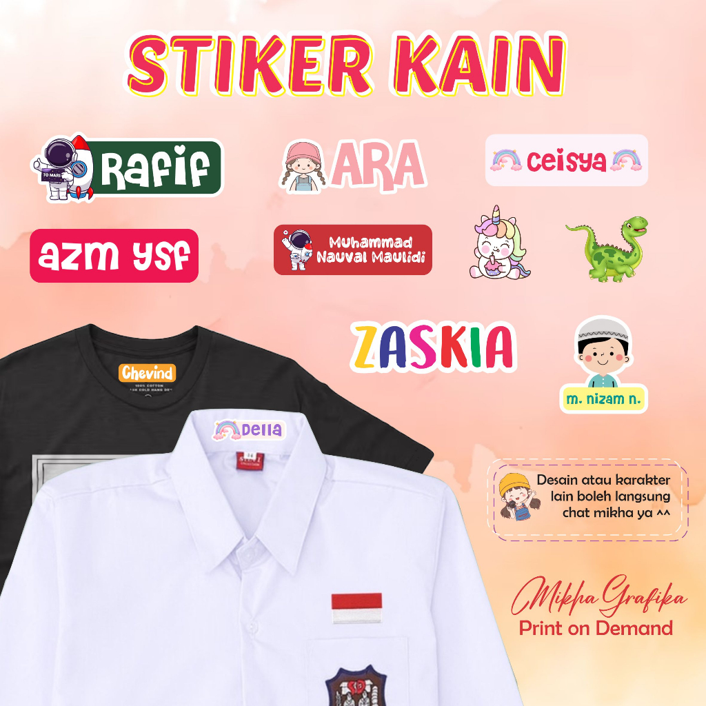 Jual STIKER | STIKER NAMA | STIKER LABEL NAMA KAIN | STIKER BAJU ...