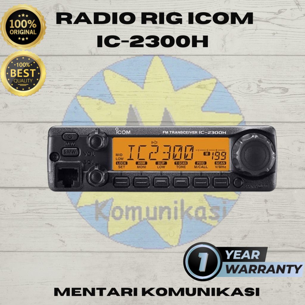 Jual Paket Radio Rig Mobil - Paket Radio ICOM IC 2300H Original Terlengkap - Paket rig Icom ic ...