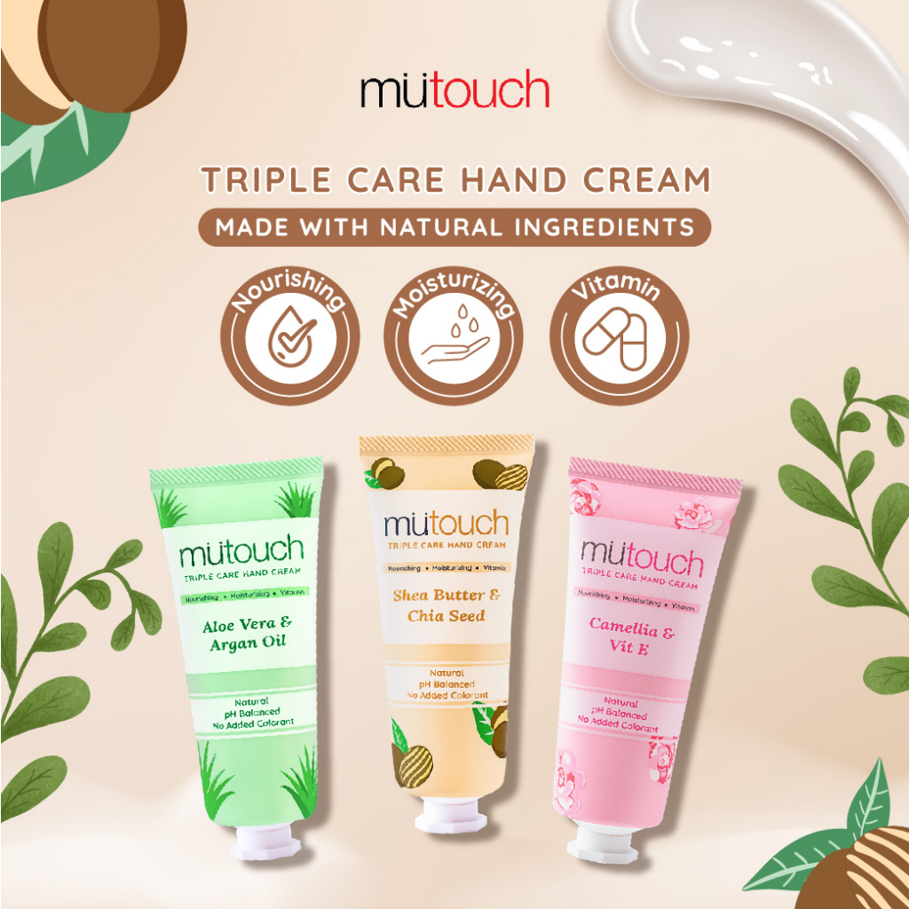 Jual MuTouch Triple Care Hand Cream Shea Butter & Chia Seed 60gr ...