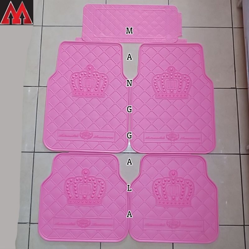 Jual Karpet Mobil Mahkota Crown Pink Logo Pink | Shopee Indonesia