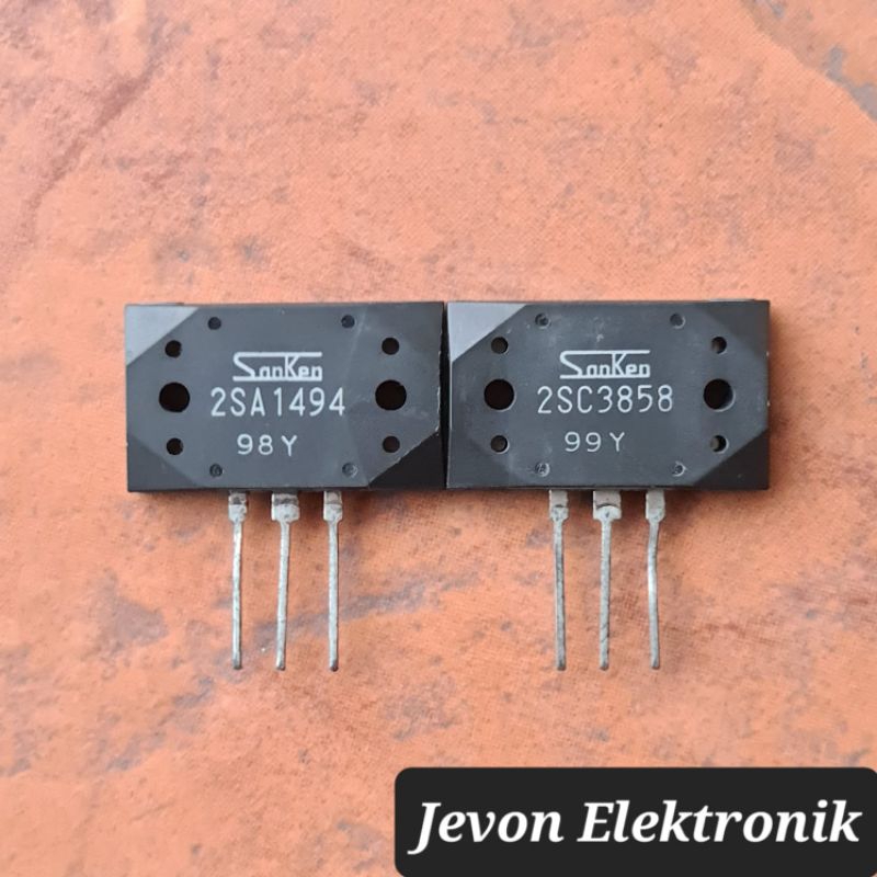 Jual Transistor Sanken 2SA1494 2SC3858 98Y 99Y Original 1 Set IC SA1494 ...