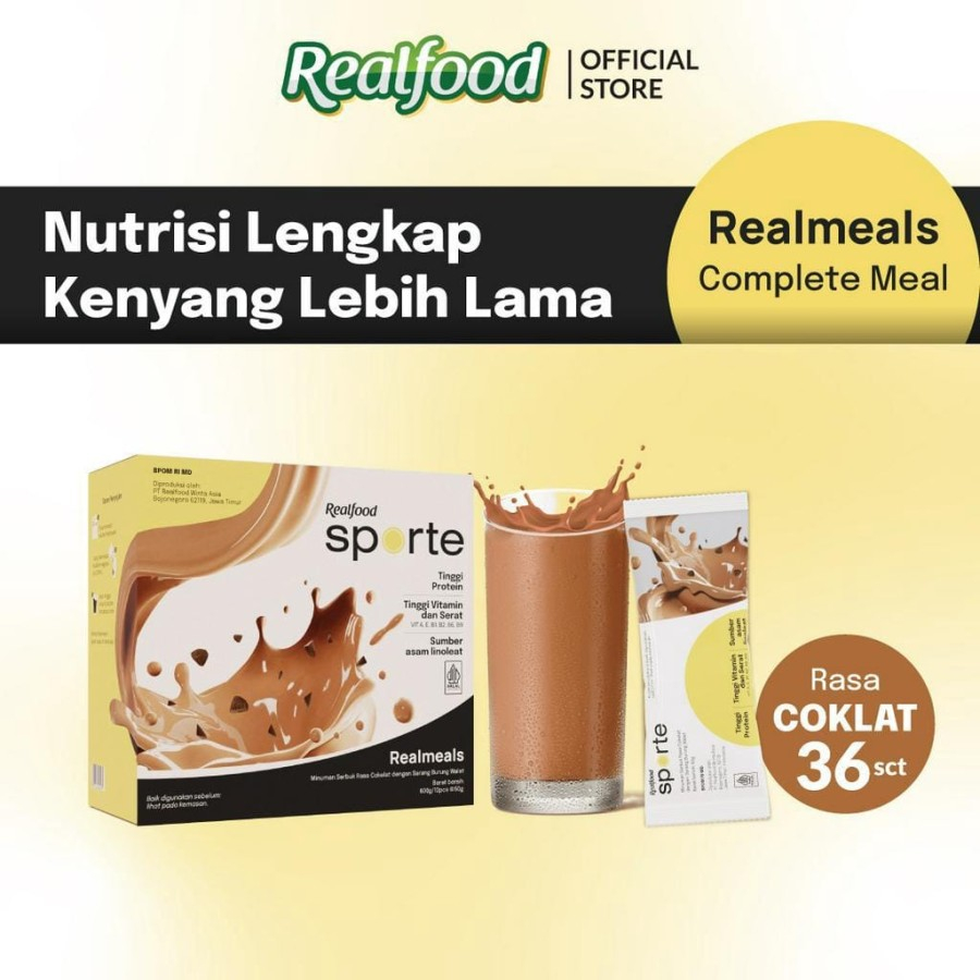 Jual Realfood Sporte Realmeals Sereal Protein real food real meals food ...