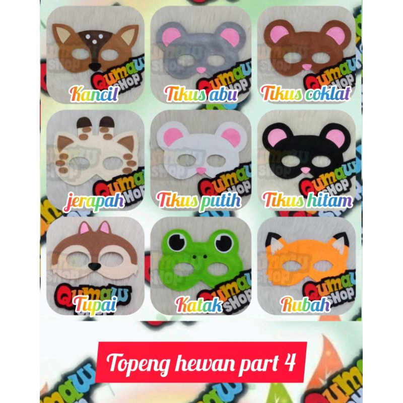 Jual topeng hewan part 4 | Shopee Indonesia