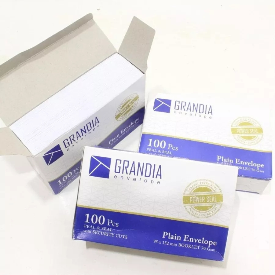 Jual 1 BOX AMPLOP POLOS 104 GRANDIA DENGAN PEREKAT | Shopee Indonesia