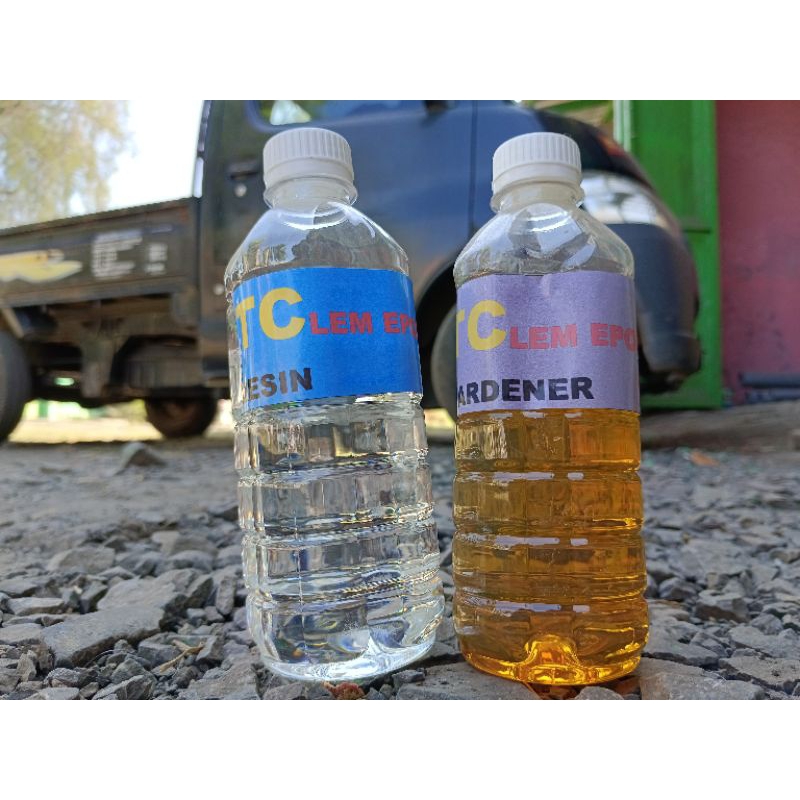 Jual EPOXY TC RESIN + HARDENER BOTOL KECIL 1 KG | Shopee Indonesia