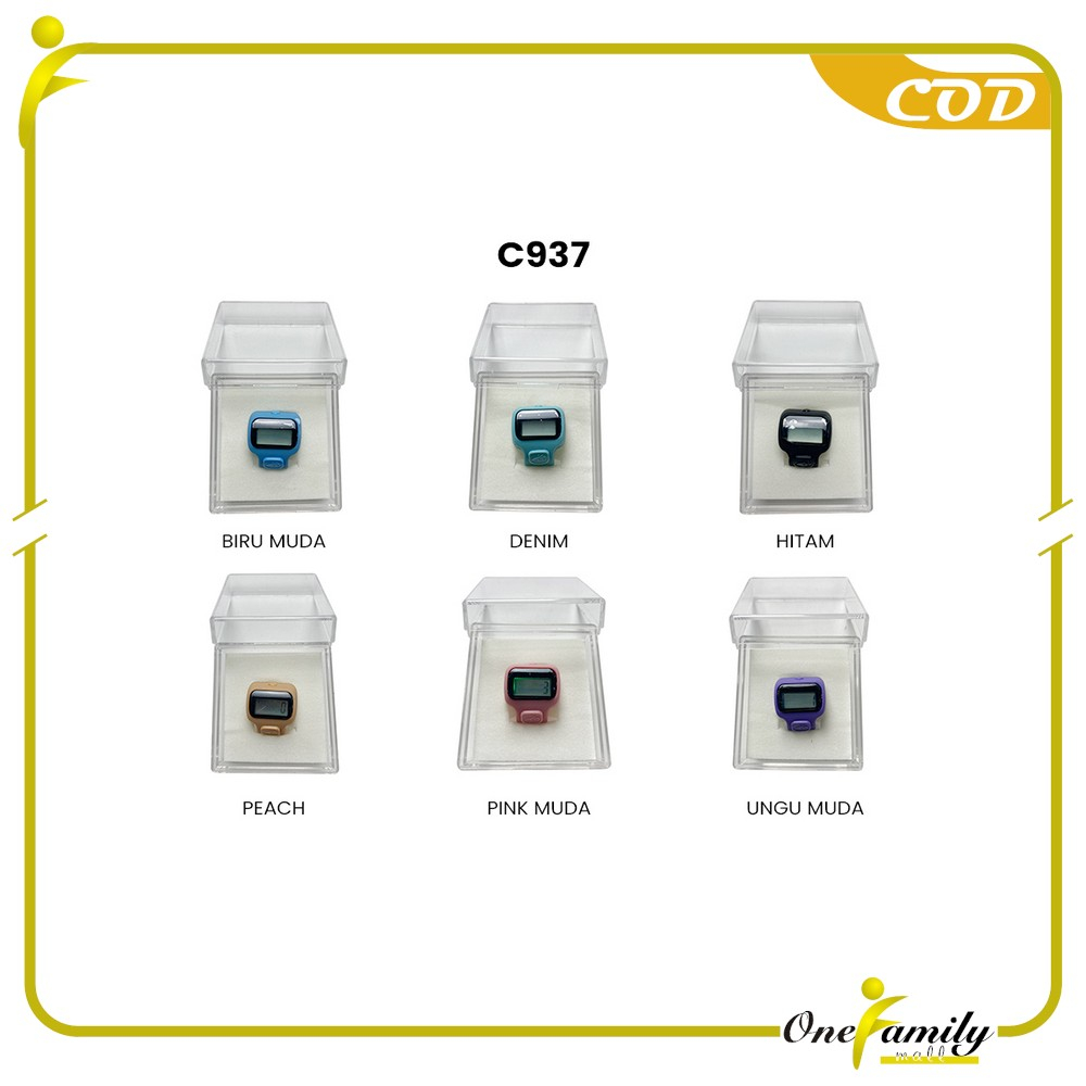 Jual ONE-C937 Cincin Tasbih Digital Led Mini Alat Penghitung Dzikir Ibadah Perlengkapan Sholat ...