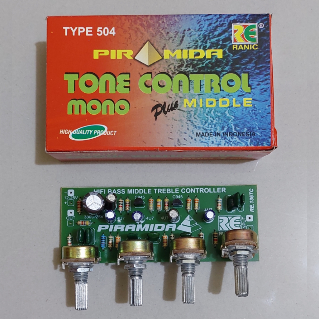 Jual KIT TONE CONTROL MONO TR PLUS MIDDLE PIRAMIDA | Shopee Indonesia