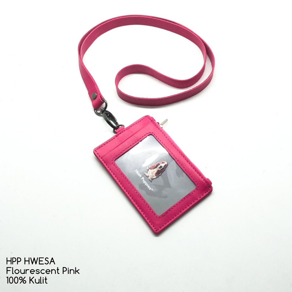 Jual dompet pria hushpuppies ID CARD HWESA flourescent pink premium ...
