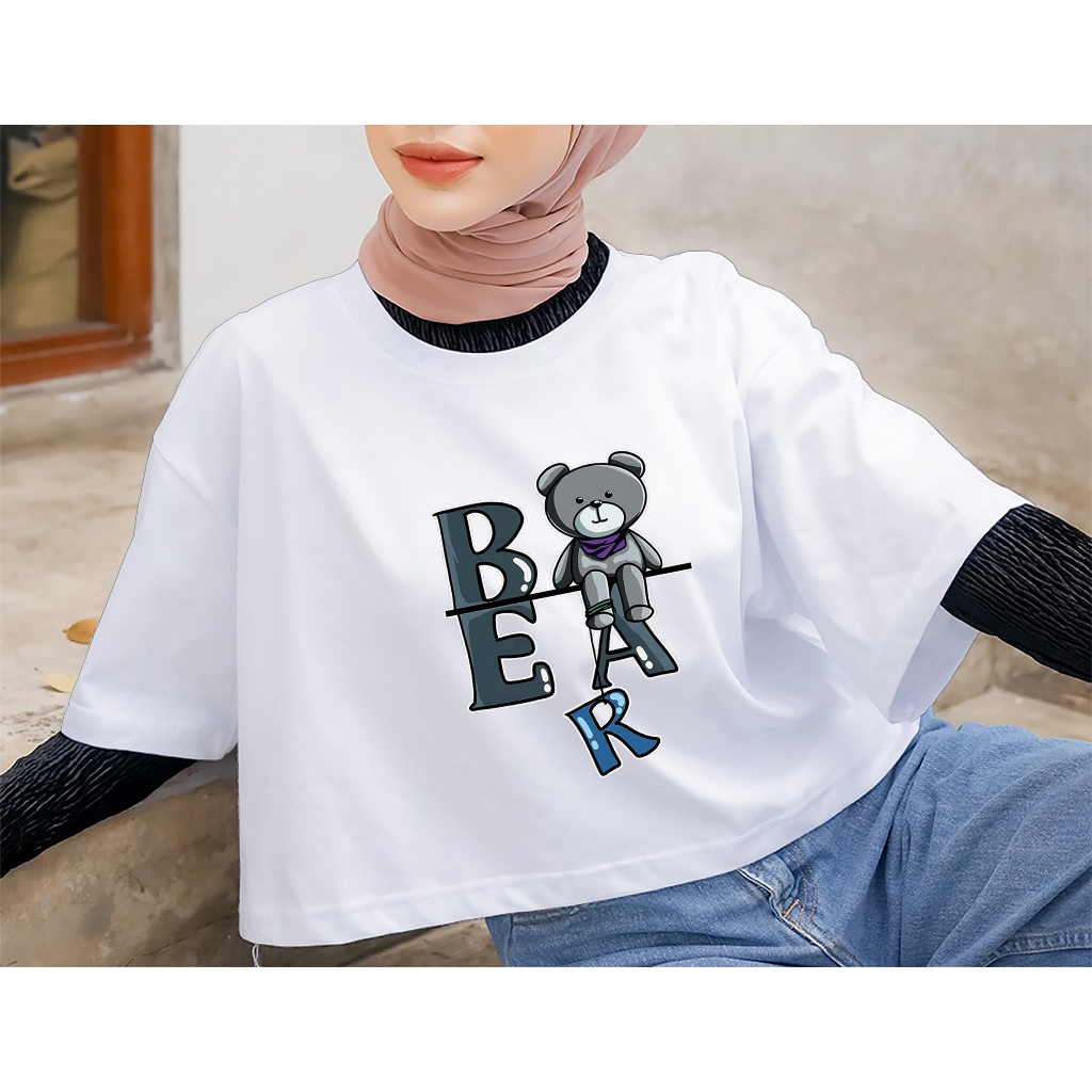 Jual PROMO Atasan Crop top Oversize Wanita Elegan Jumbo Size M/L/XL/XXL ...