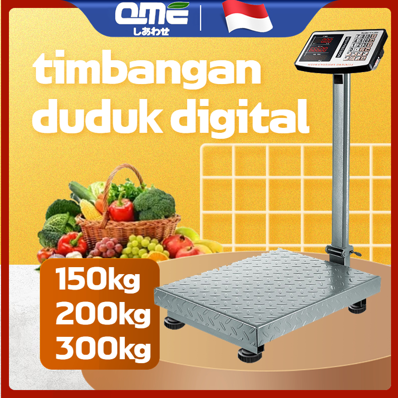 Jual Timbangan Duduk Digital 150kg Timbangan Barang Timbangan Lantai 150KG/200KG/300KG | Shopee ...