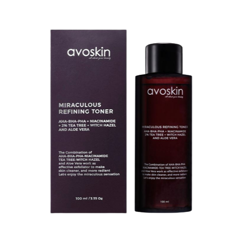Jual AVOSKIN Refining Toner Eksfoliasi 100ml dan 20ml Miraculous ...