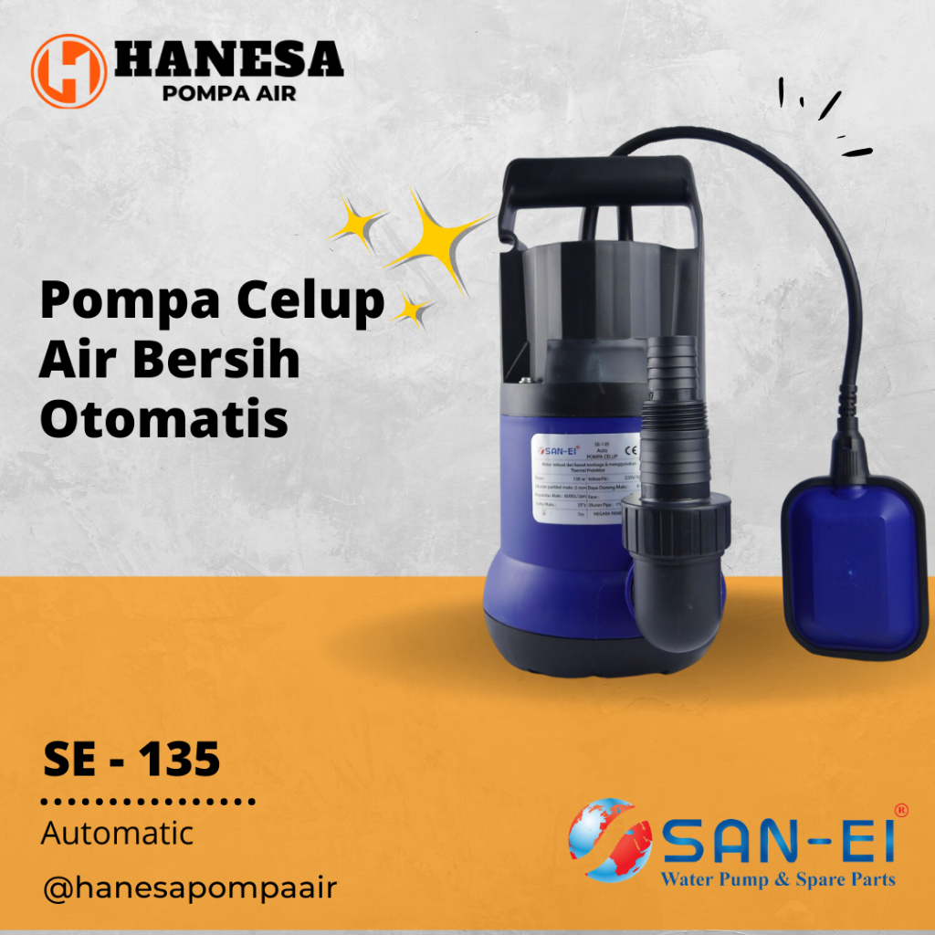 Jual San Ei SE 135 Automatic Pompa Celup Air Bersih | Shopee Indonesia