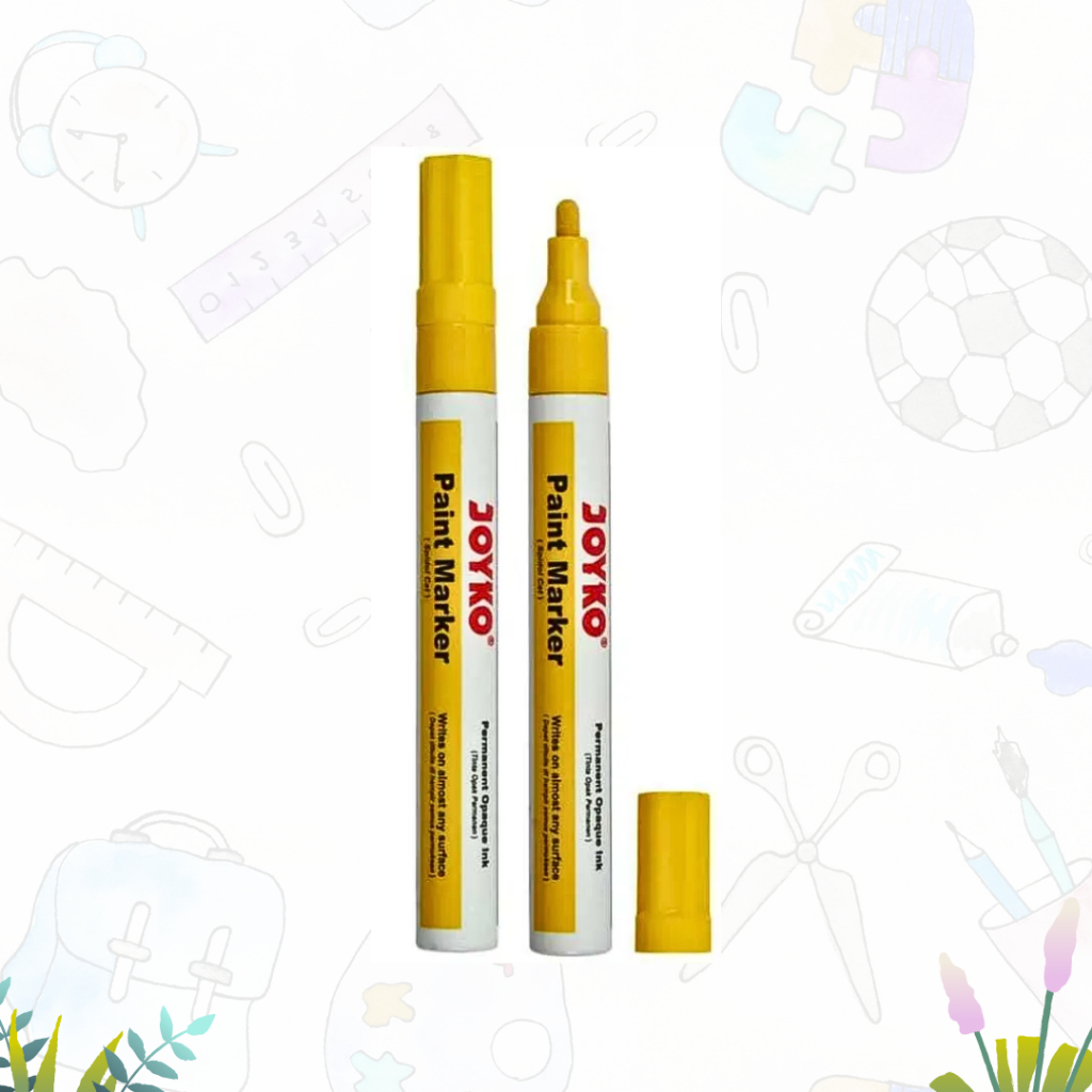 Jual SPIDOL CAT PERMANEN JOYKO PTM-41 /SPIDOL KUNING PTM-41 /PAINT ...