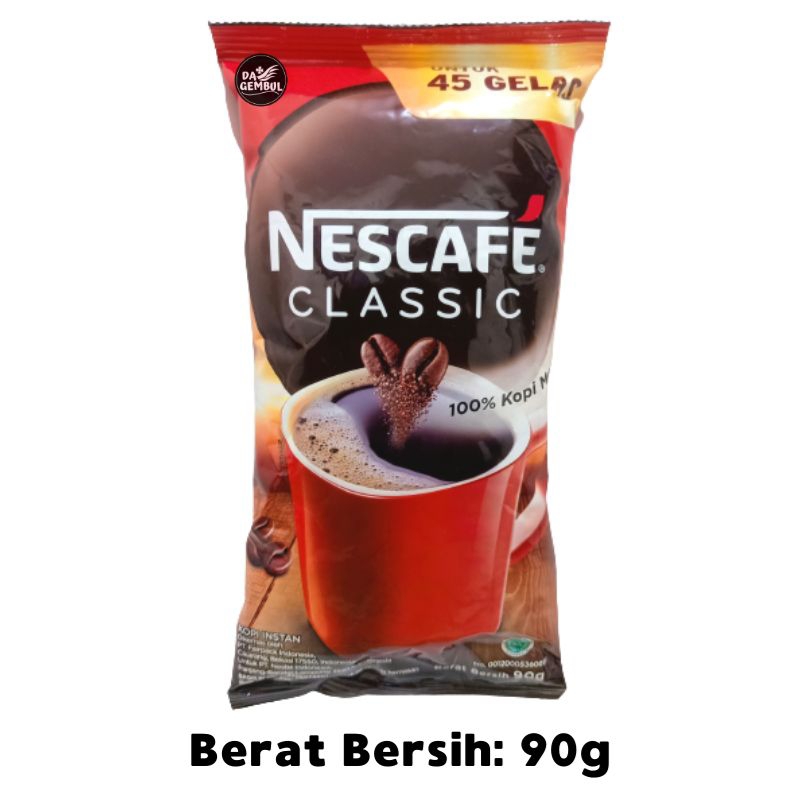 Jual Nescafe Classic Bag 90g 100% Kopi Robusta | Shopee Indonesia