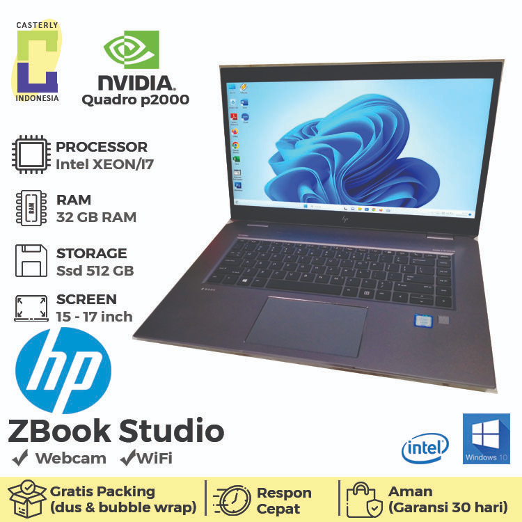 Jual Laptop hp ZBook Studio/x360 G5 XEON/i7 gen8 32/512 nvidia 4gb 15 ...