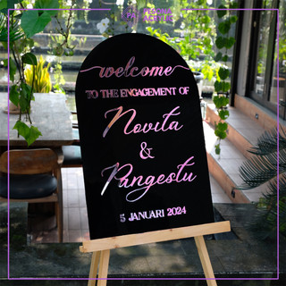 Jual Acrylic Welcome Sign / Wedding Sign / Papan Ucapan / HANYA PAPAN ...