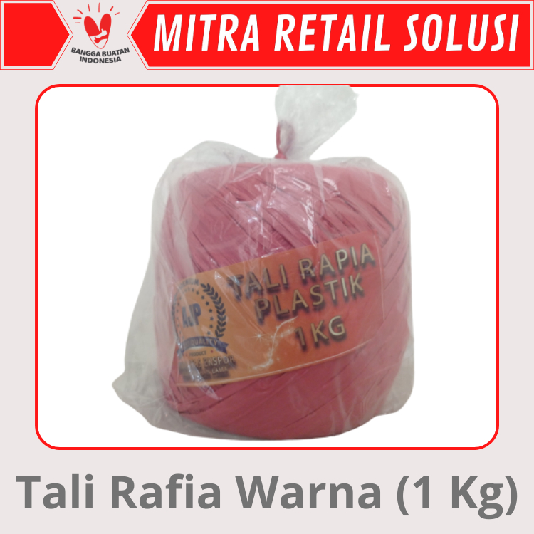 Jual Tali Rafia Warna Merah 1kg | Shopee Indonesia
