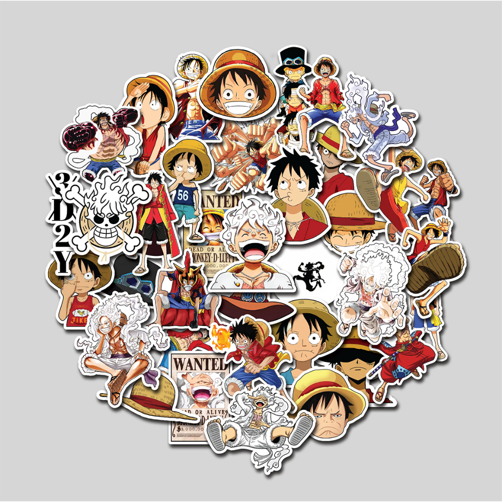 Jual STICKER PACK MONKEY D LUFFY | STICKER TUMBLER | STIKER LAPTOP ...