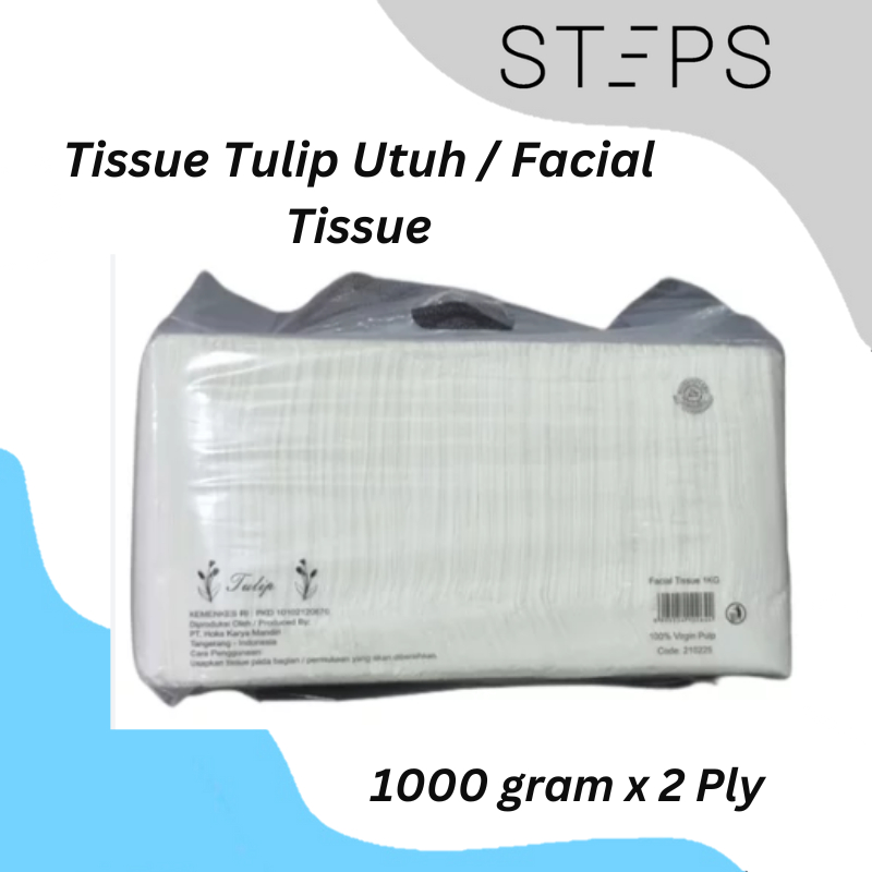 Jual TULIP - Facial Tissue Wajah 1000 gr / 1 KG (2 Ply) /Tisu Wajah ...