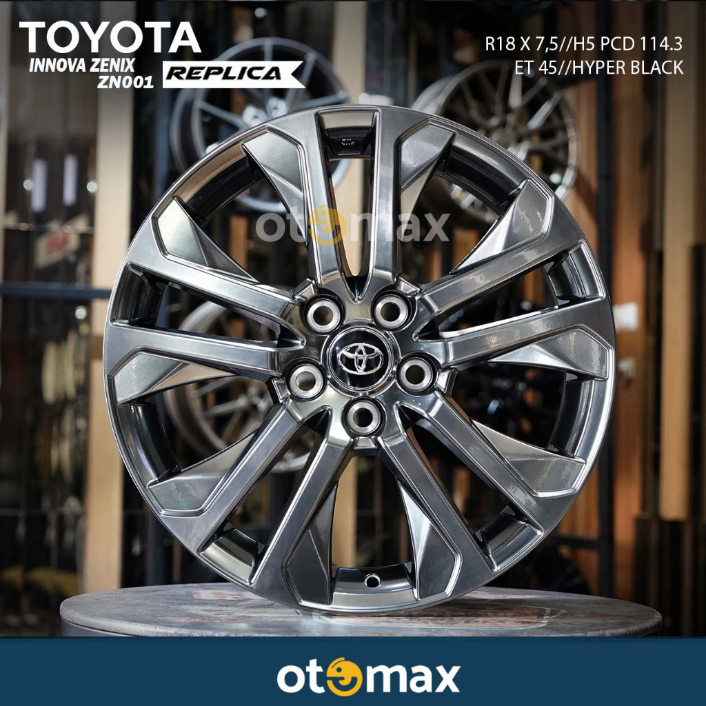 Jual Velg Mobil Toyota Innova Zenix ZN001 Ring 18 Hyper Black | Shopee Indonesia