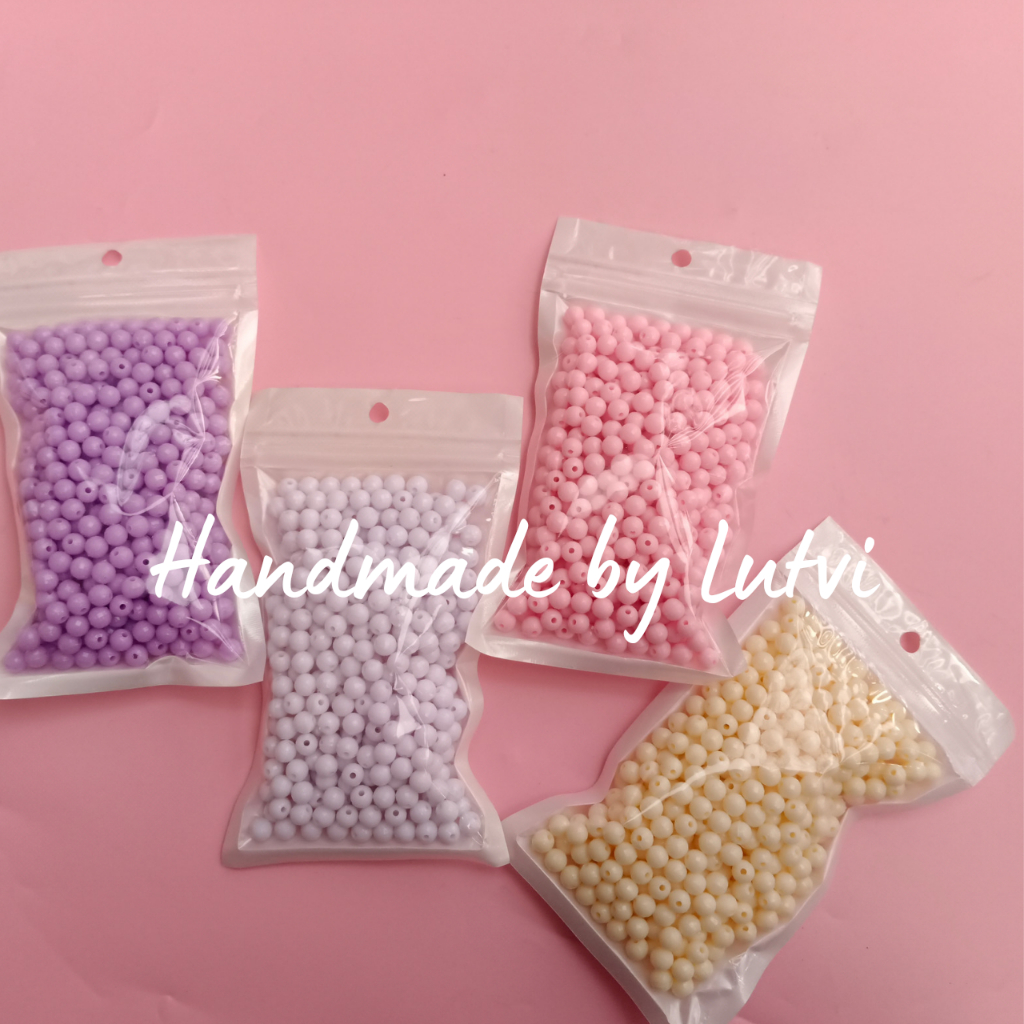 Jual 50 gram mutiara susu lampion 6 mm | mutiara susu 6 mm | mote susu ...