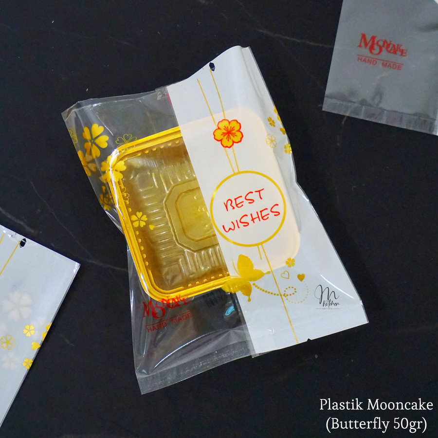 Jual Plastik Mooncake Butterfly Gold 50gr / Plastik Mooncake / Plastik ...