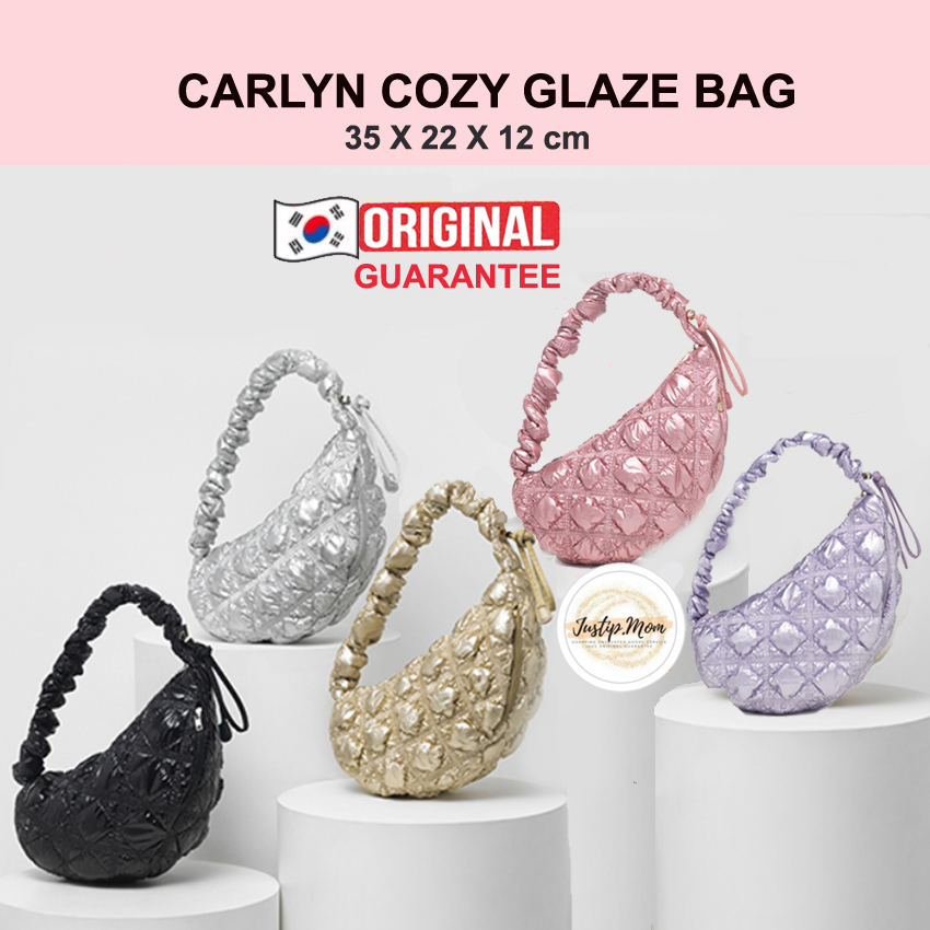 Jual 100% ORIGINAL Korea Carlyn Cozy Glaze Gold Silver Lavender Bag | Shopee Indonesia