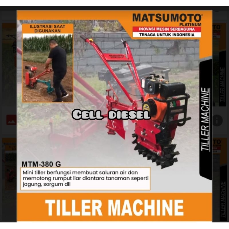 Jual Mesin Traktor Diesel Dengir Jagung MATSUMOTO Tiller Bajak ladang ...