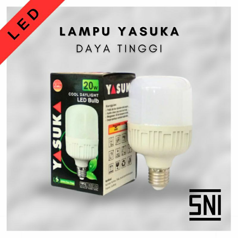 Jual LAMPU YASUKA | LED BULB | 30/20/15/10/5 W | Shopee Indonesia