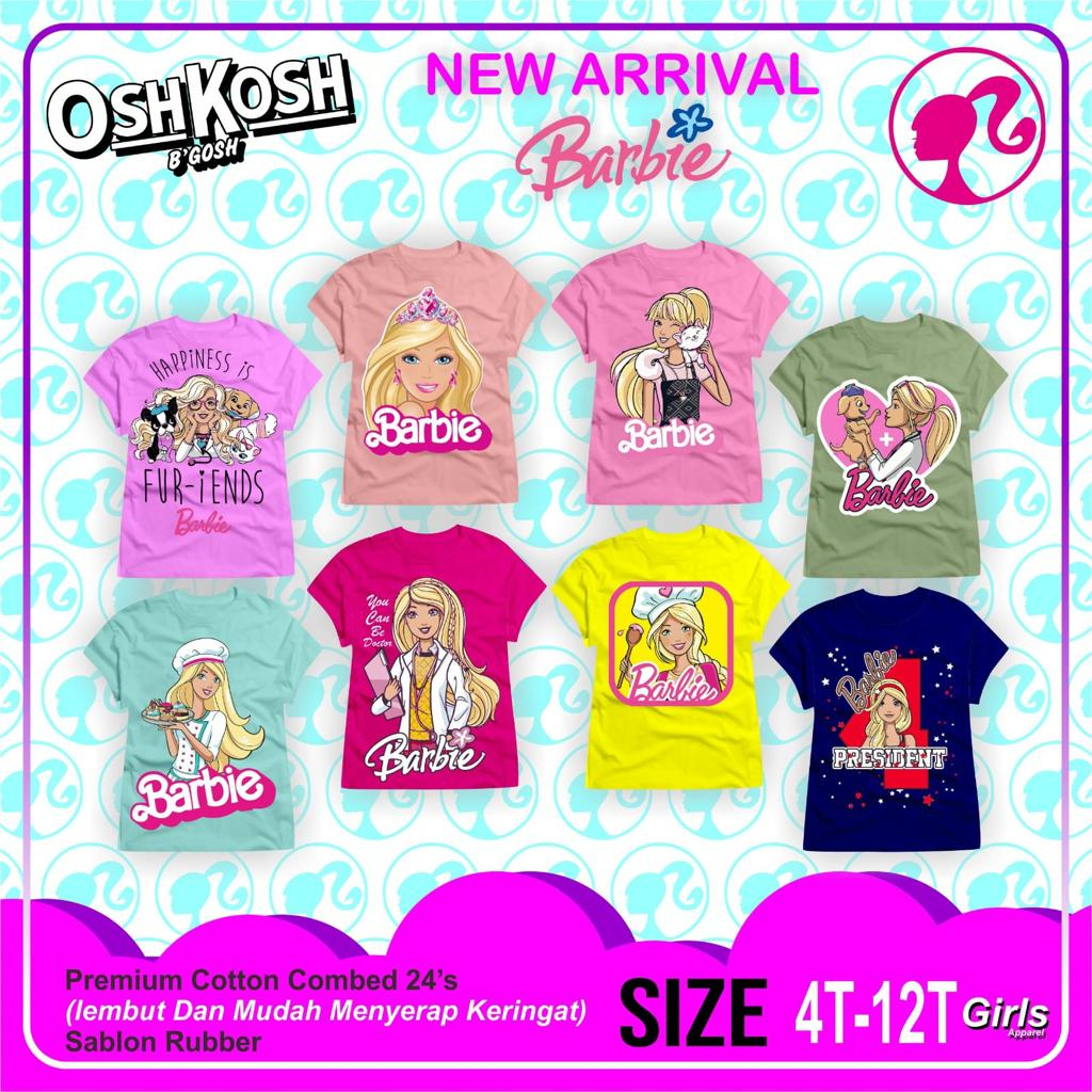 Jual OSH BARBIE GIRL // kaos barbie / baju barbie / baju anak / baju ...