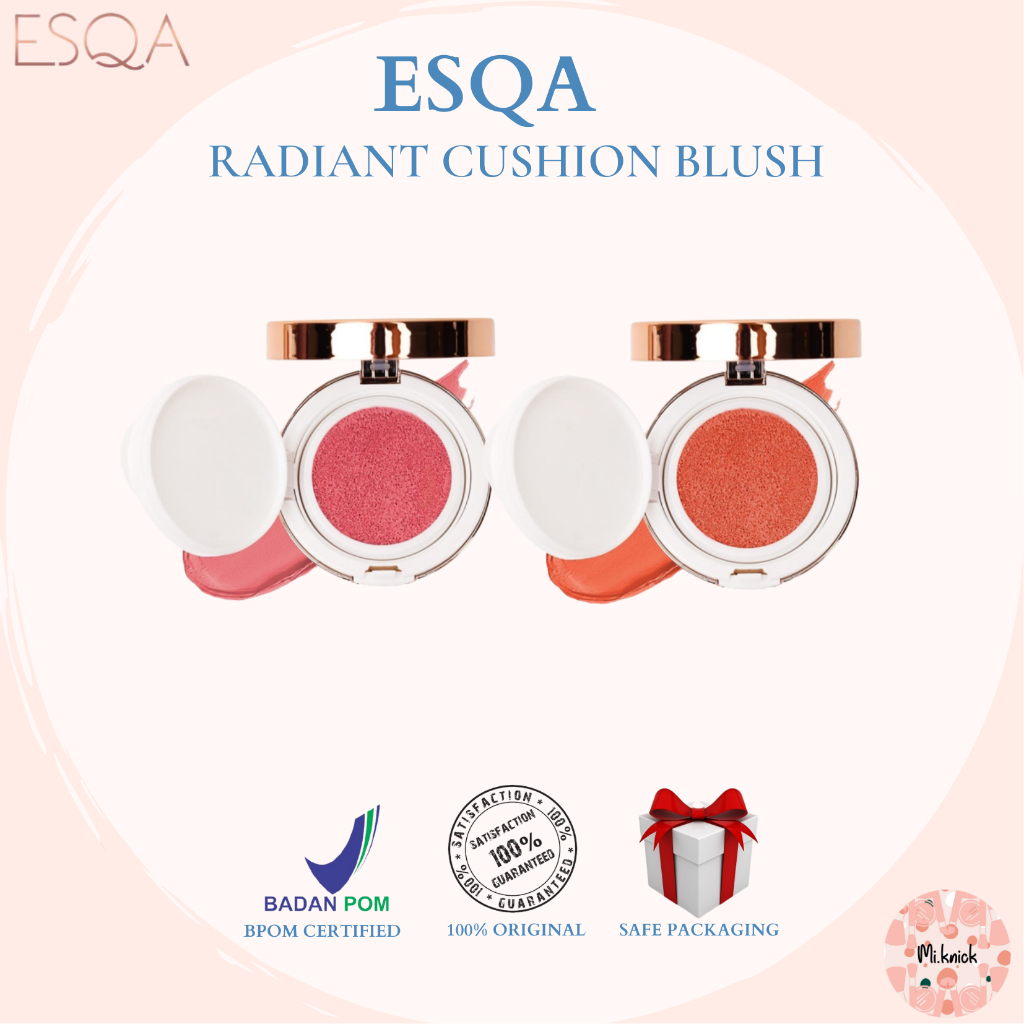 Jual ESQA Radiant Cushion Blush | Shopee Indonesia