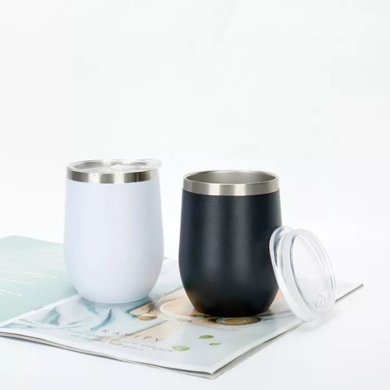 Jual TUMBLER MUG COFFEE 360ML/GELAS STAINLESS FREE SEDOTAN | Shopee ...