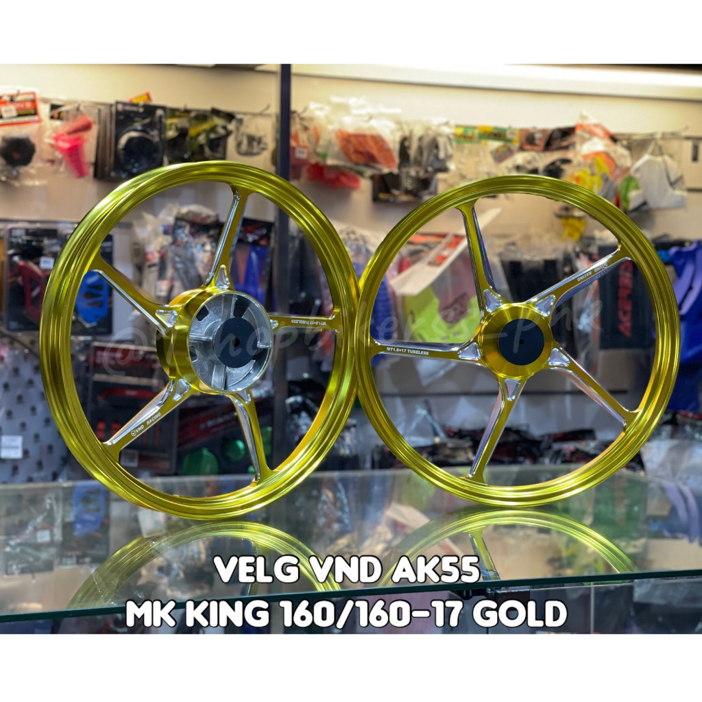 Jual Velg VND Racing AK 55 160/160, 185/160 Ring 17 Yamaha MX King Gold ...