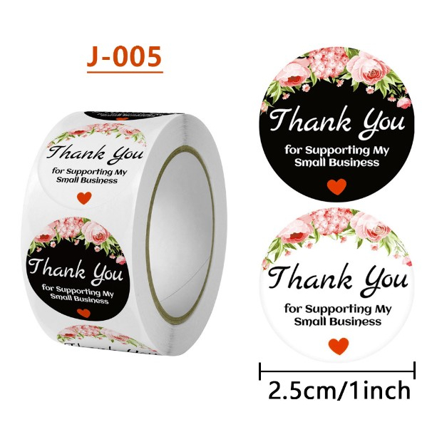 Jual Sticker Label Thank You/Stiker Roll 500 pcs | Shopee Indonesia