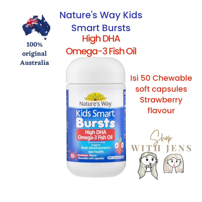 Jual Nature's Natures Way Kids Smart Bursts High DHA Omega-3 Fish Oil ...