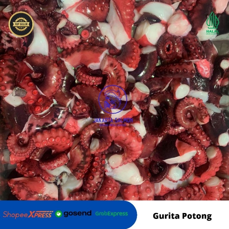 Jual Gurita/ Gurita Potong/ Tako Cut/ Gurita Takoyaki/ kemasan 1 kg ...
