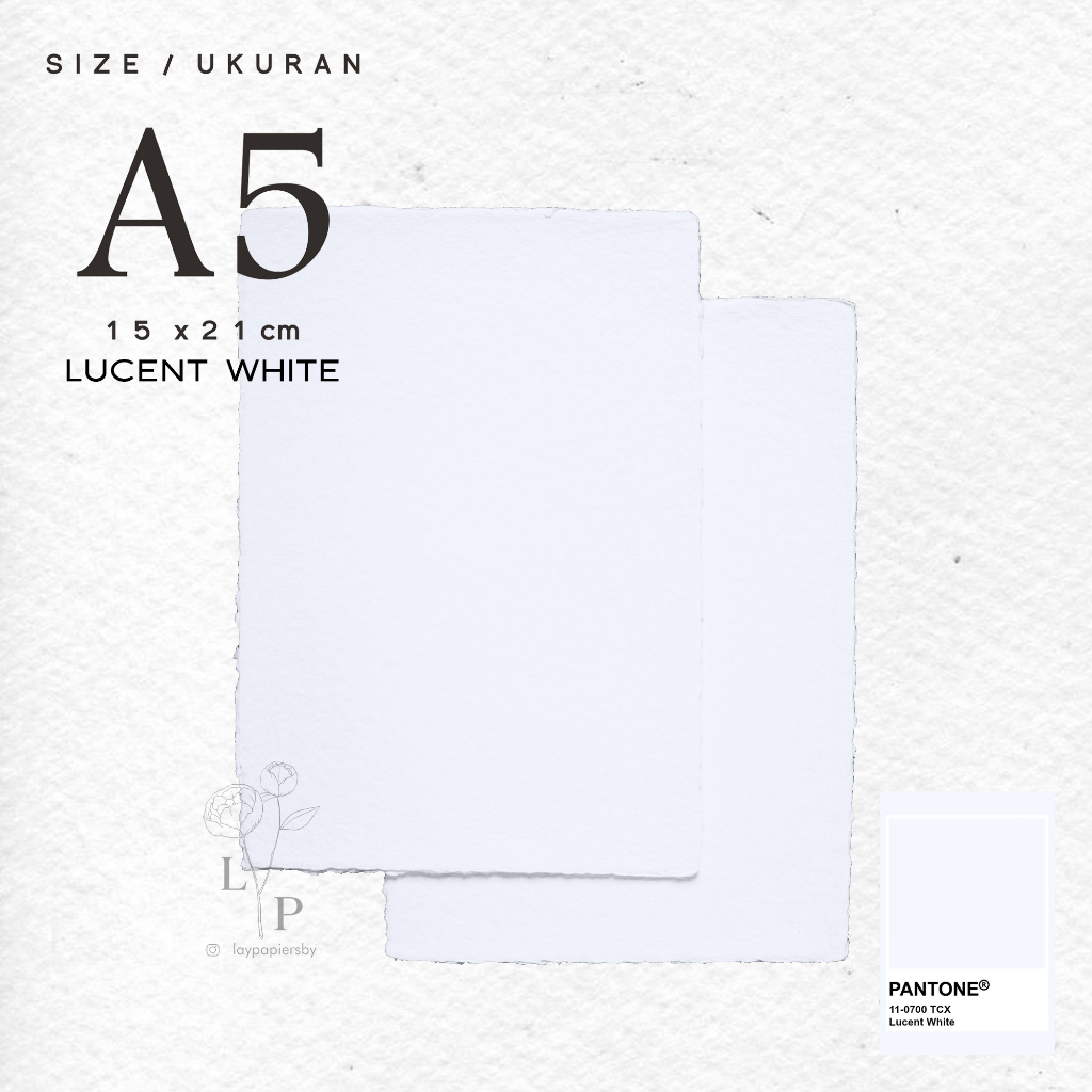 Jual Kertas Daur Ulang - Handmade Paper - Lucent White | Shopee Indonesia