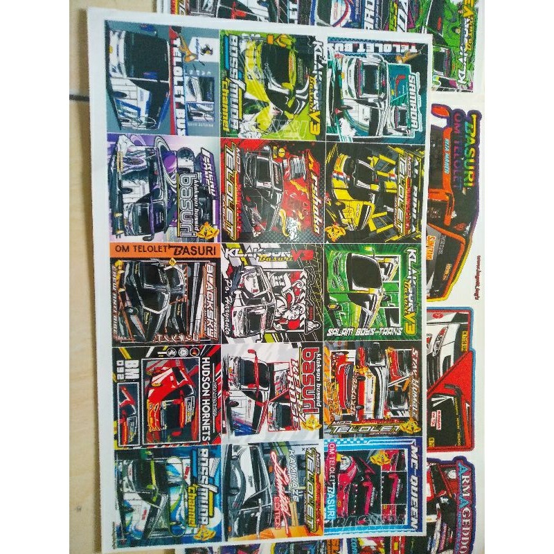 Jual STIKER BUS TEMPEL VIRAL 1 LEMBAR | Shopee Indonesia
