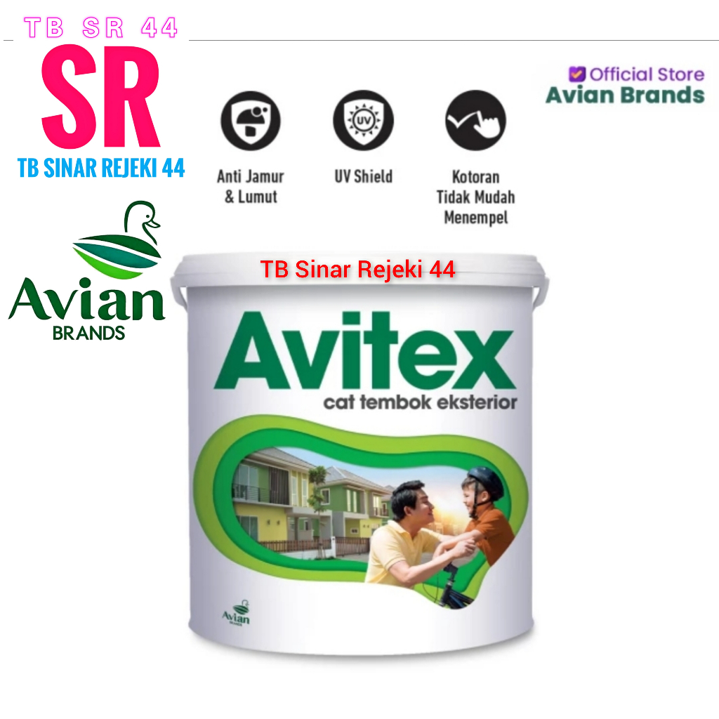 Jual [TB Sinar Rejeki 44 CARGO] AVITEX EXTERIOR 5 KG Cat Tembok ...