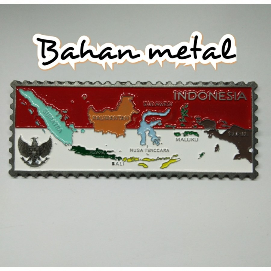 Jual Magnet/ tempelan kulkas peta Indonesia souvenir negara Indonesia ...