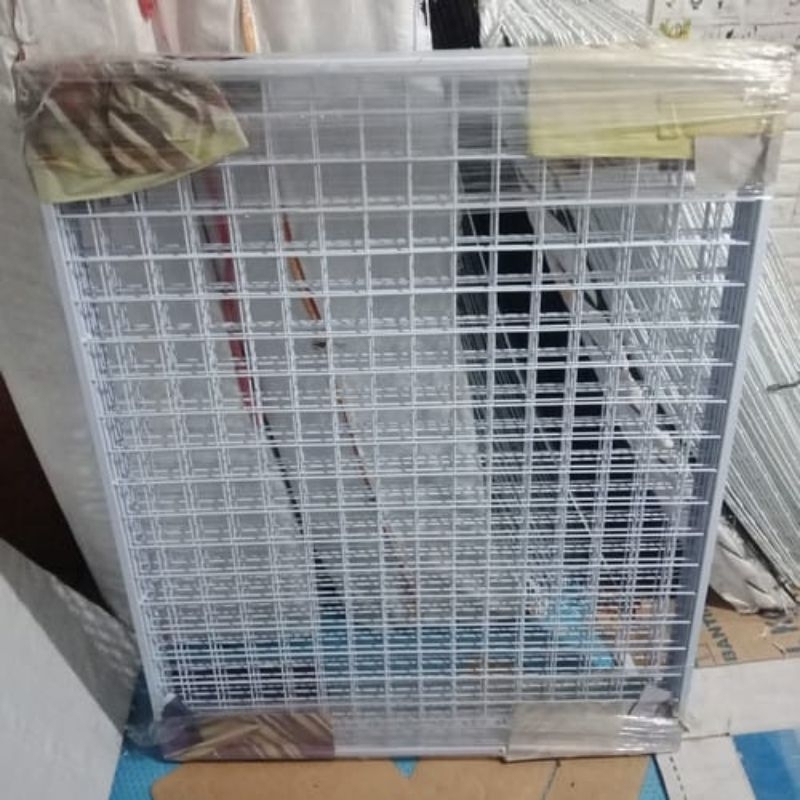 Jual Besi Ram Putih Tebal Ram Bingkai Putih 100 Cm × 100 Cm Grid Wall ...
