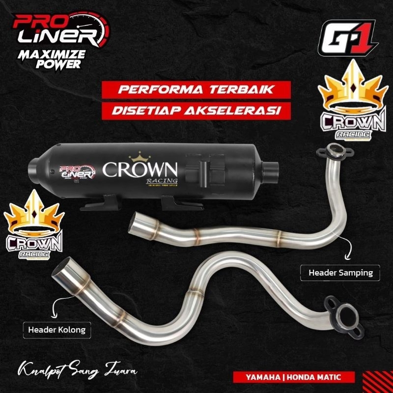 Jual Knalpot Proliner Standard Racing G1 All New Vario 125 150 160 ...
