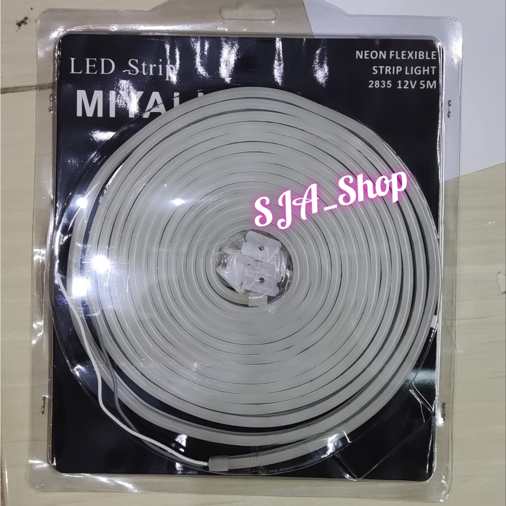Jual NEON FLEX DC 12 VOLT MIYALUX NEON SIGN 6X12MM | Shopee Indonesia