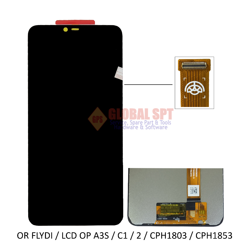 Jual OR FLYDI / LCD TOUCHSCREEN OPPO A3S / C1 / 2 / CPH1803 / CPH1853 ...