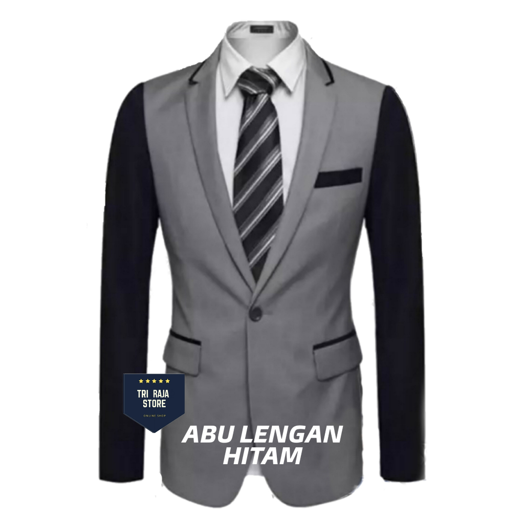 Jual Jas Blazer Pria Slimfit / Jas Formal pria / Jas formal pria ukuran ...