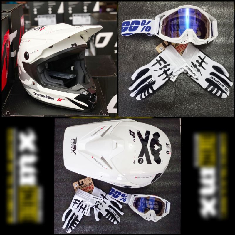 Jual helm orca one one nine vortex th 9 rsv Supermoto trabas | Shopee ...